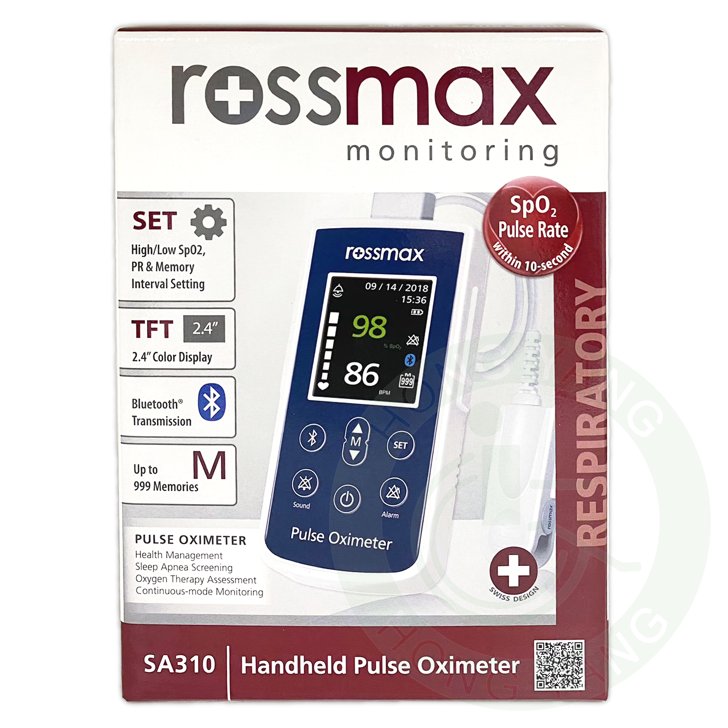 Rossmax 優盛 插電式血氧濃度計 SA310 血氧機 血氧濃度計 – 宏陽復健器材中心